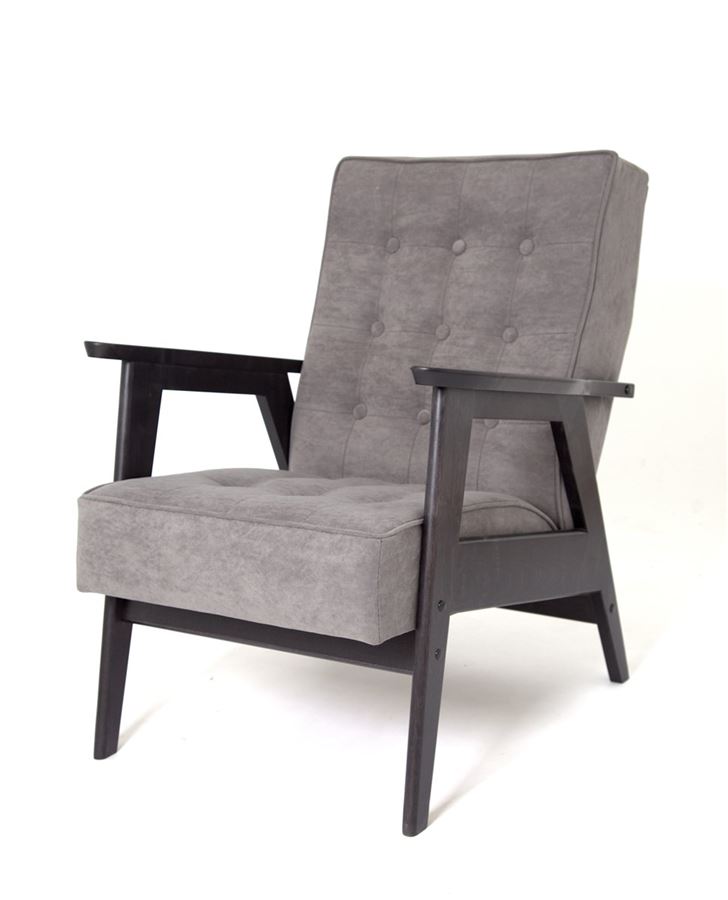 Кресло RB РЕТРО венге / RS 15 - темно-серый