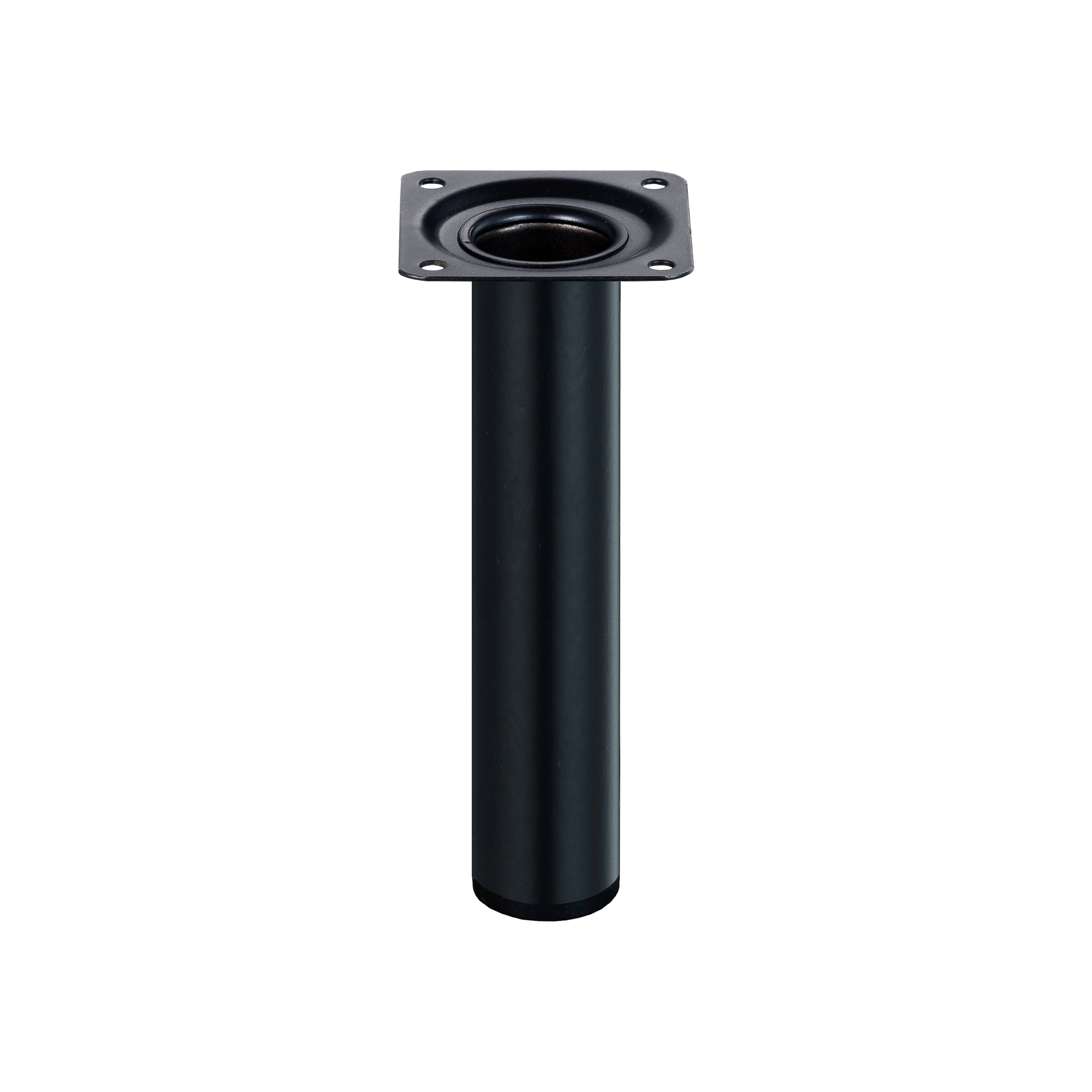 Ножка металлическая круглая нерегулируемая Tech-Krep D30х150мм, черная, 4 шт