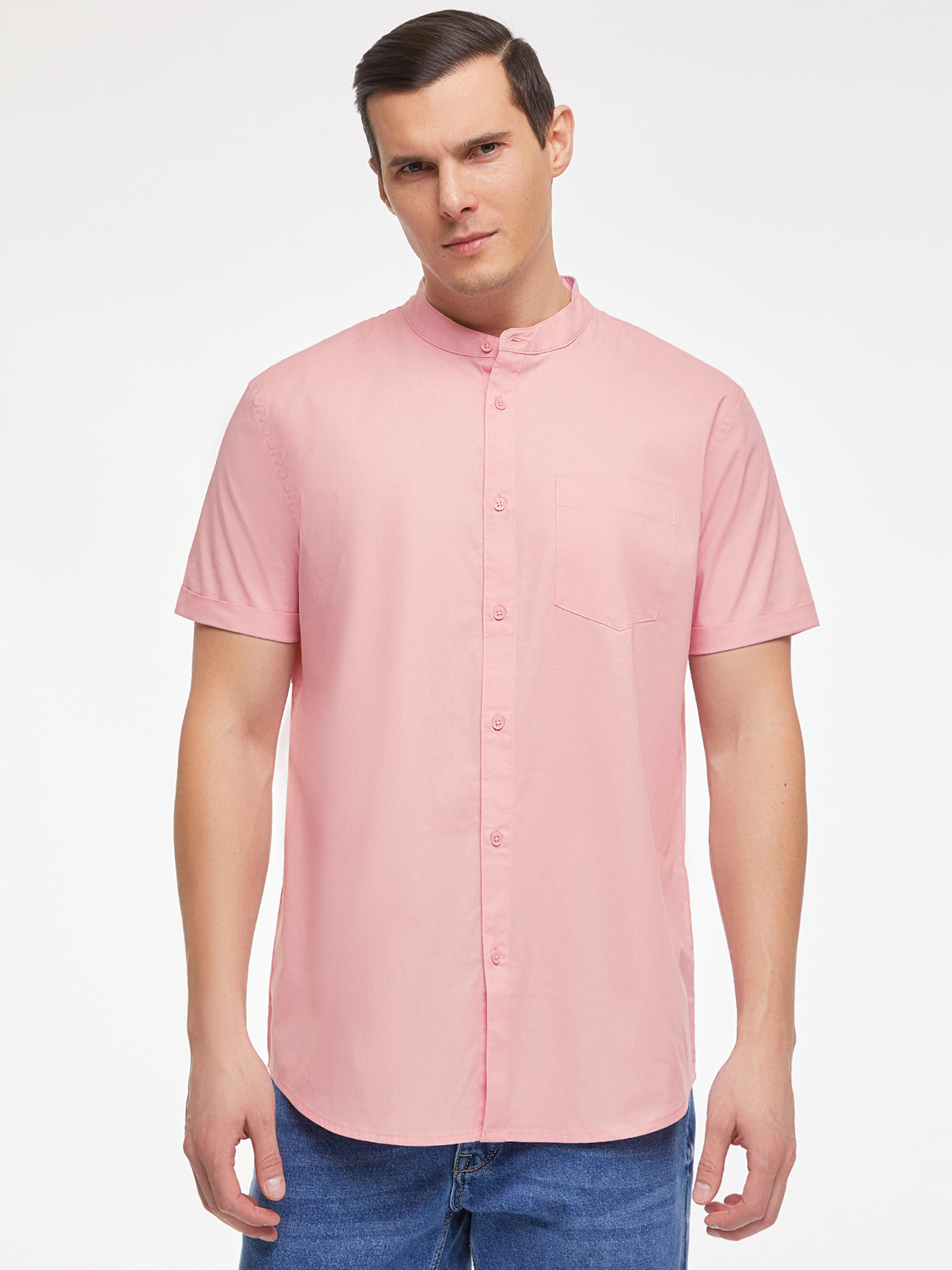 Рубашка мужская oodji 3L230001M розовая S