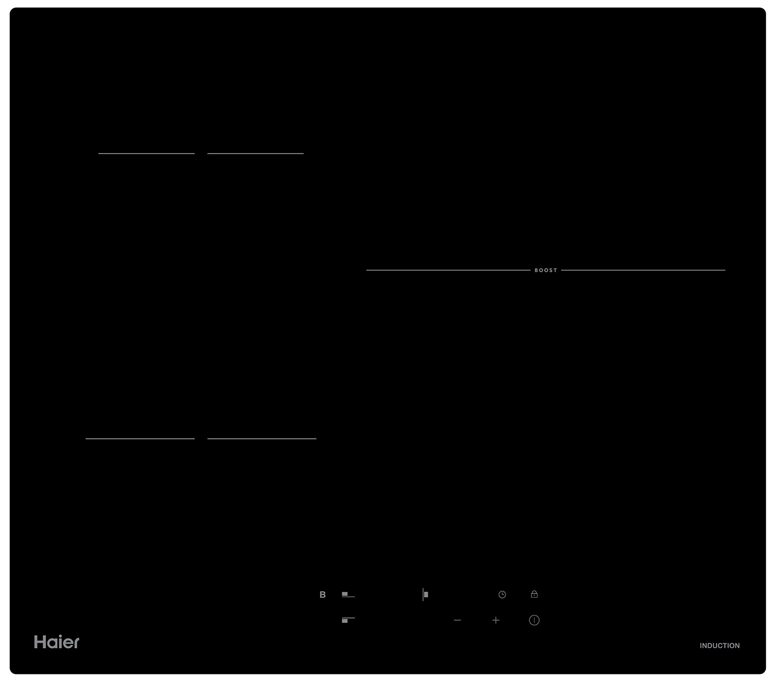 Встраиваемая варочная панель индукционная Haier HHK-Y63WTB черный
