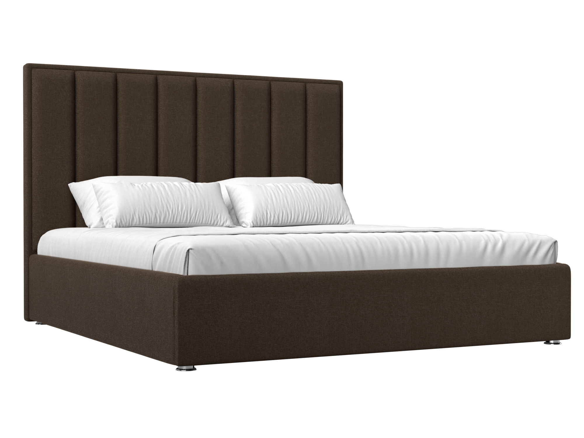Интерьерная кровать Афродита 160 рогожка коричневый