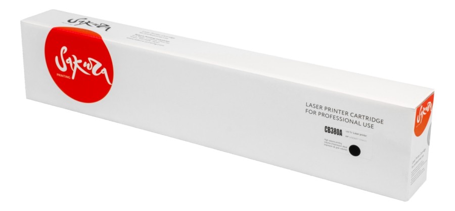 Картридж для лазерного принтера SAKURA CB380A SACB380A Black, совместимый