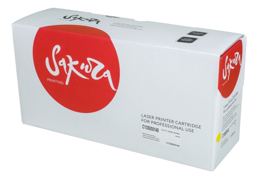 Катридж Sakura C13S050148 для EPSON Aculaser C4100, Yellow, 8000 к.