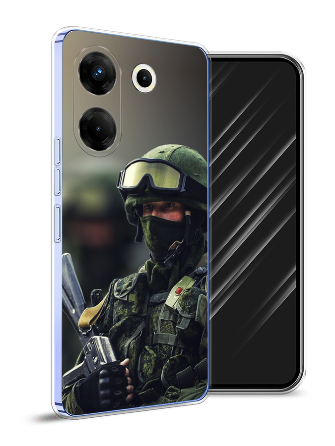 Чехол Awog на Tecno Camon 20 Pro 5G "Солдат"