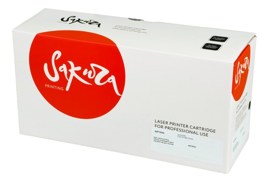 Картридж для лазерного принтера SAKURA 44973544 SA44973544 Black, совместимый