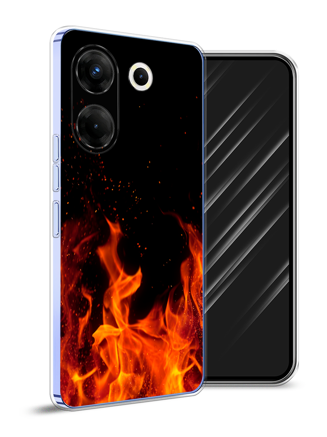 Чехол Awog на Tecno Camon 20 Pro 5G "Все в огне"