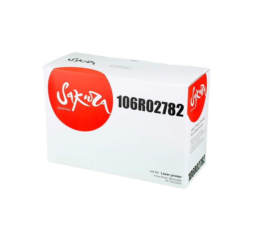 Картридж для лазерного принтера SAKURA 106R02782 SA106R02782 Black, совместимый