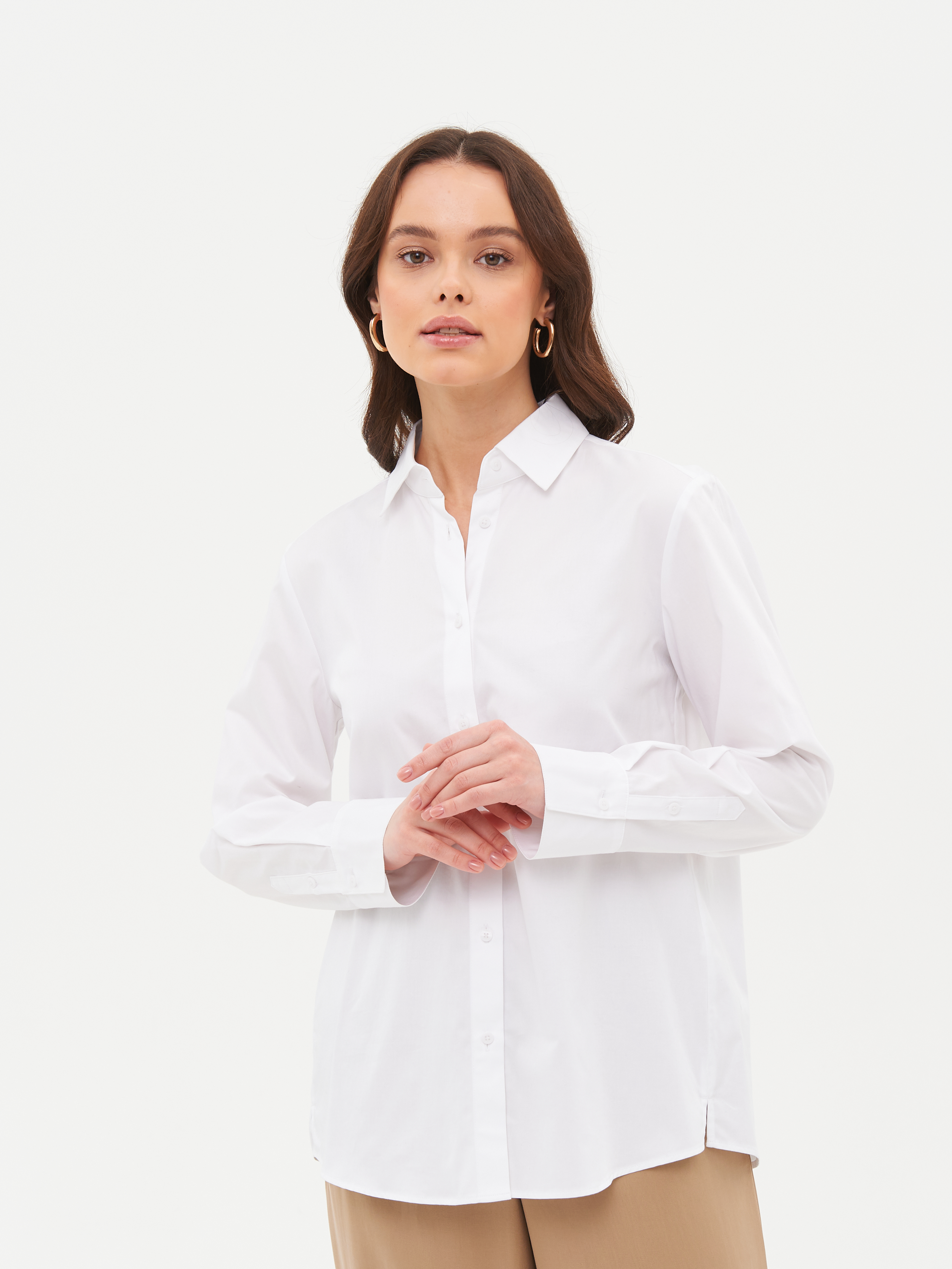Рубашка женская Gerry Weber 160012-66401-99600 белая 44