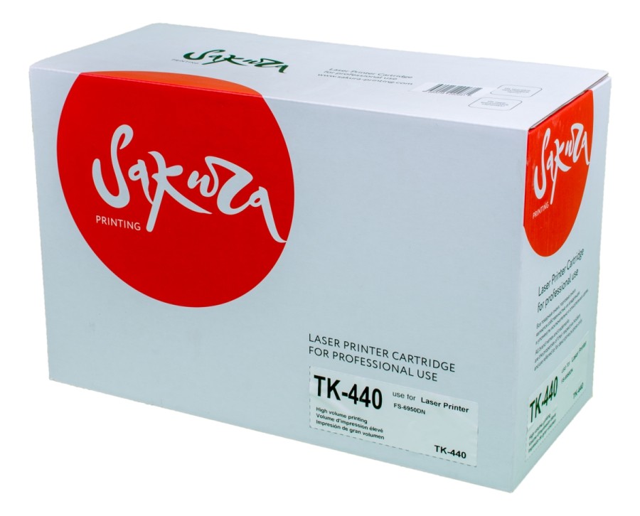 Картридж для лазерного принтера SAKURA TK440 SATK440 Black, совместимый