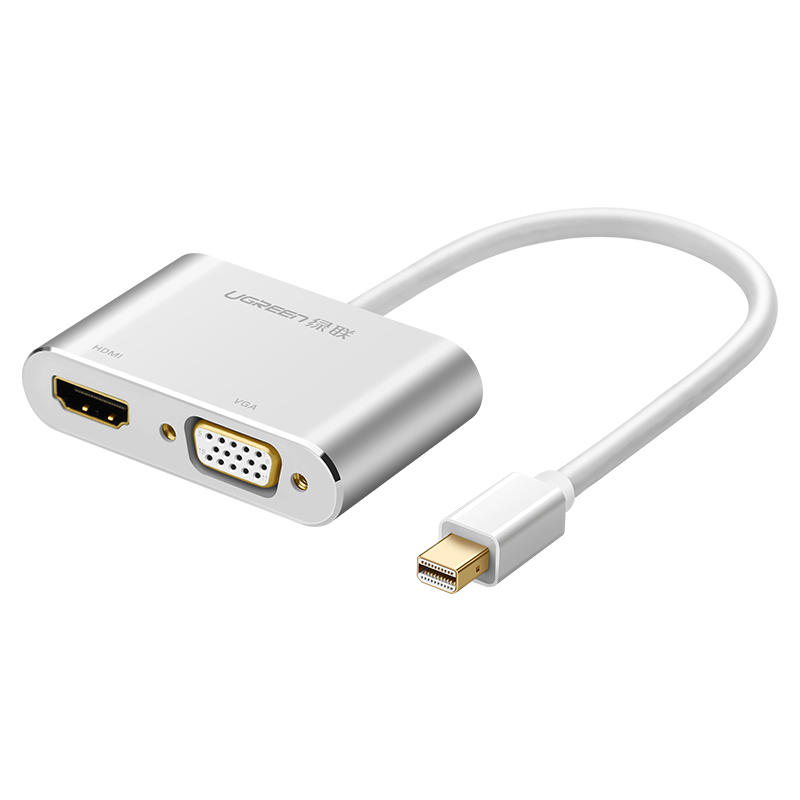 Адаптер uGreen Mini DP - HDMI/VGA вилка-розетка м MD115