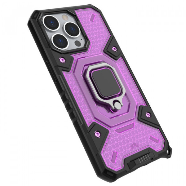 Honeycomb Armor | Противоударный чехол с защитой камеры и кольцом для iPhone 13 Pro Max