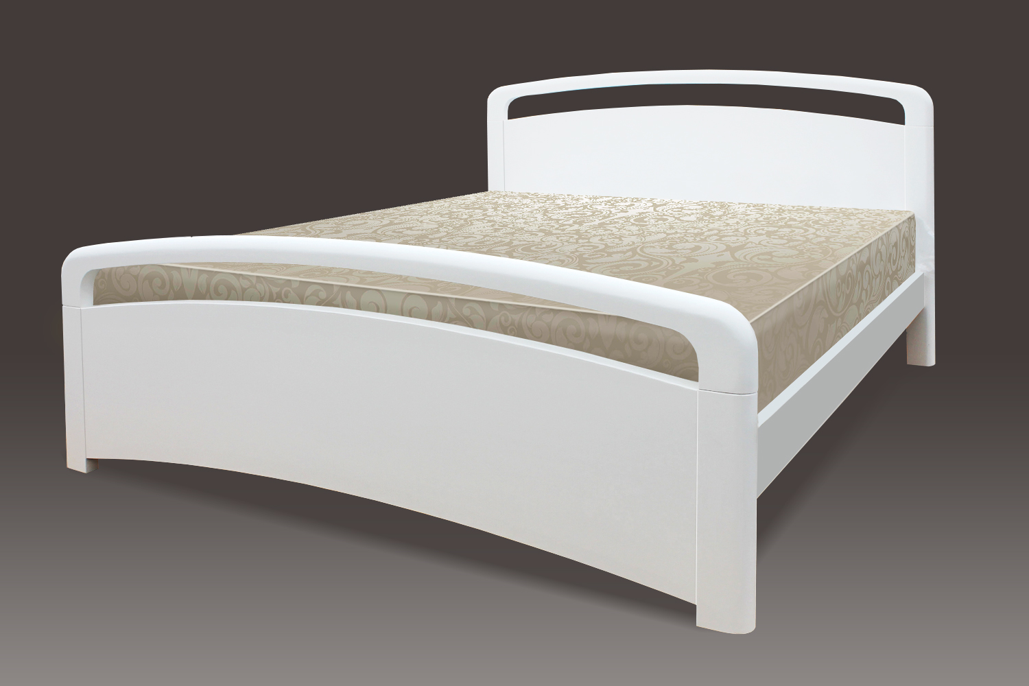 Кровать без матраса QualisMebel Бали Люкс из массива сосны 180х190