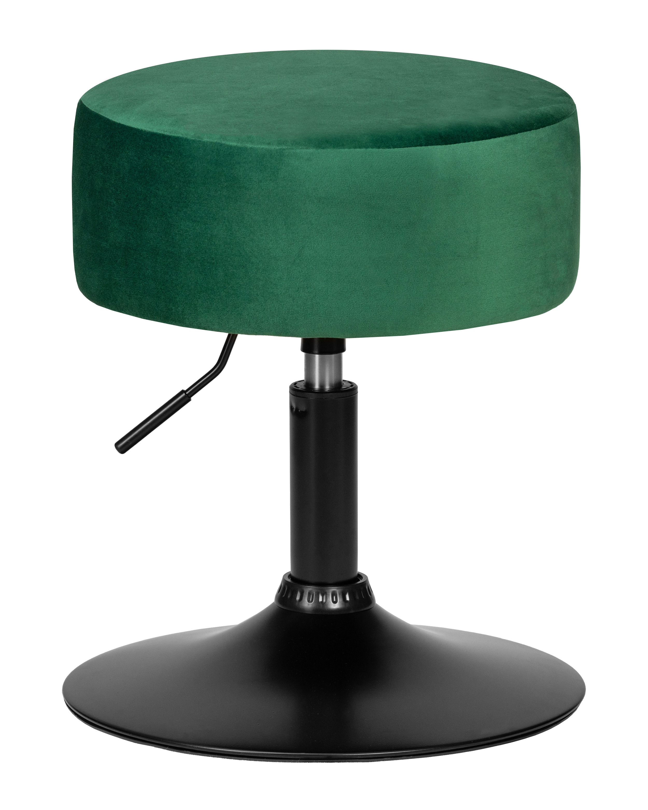 Пуф Лого-М DOBRIN DANNY BLACK сиденье зеленый велюр (MJ9-88), основание черный