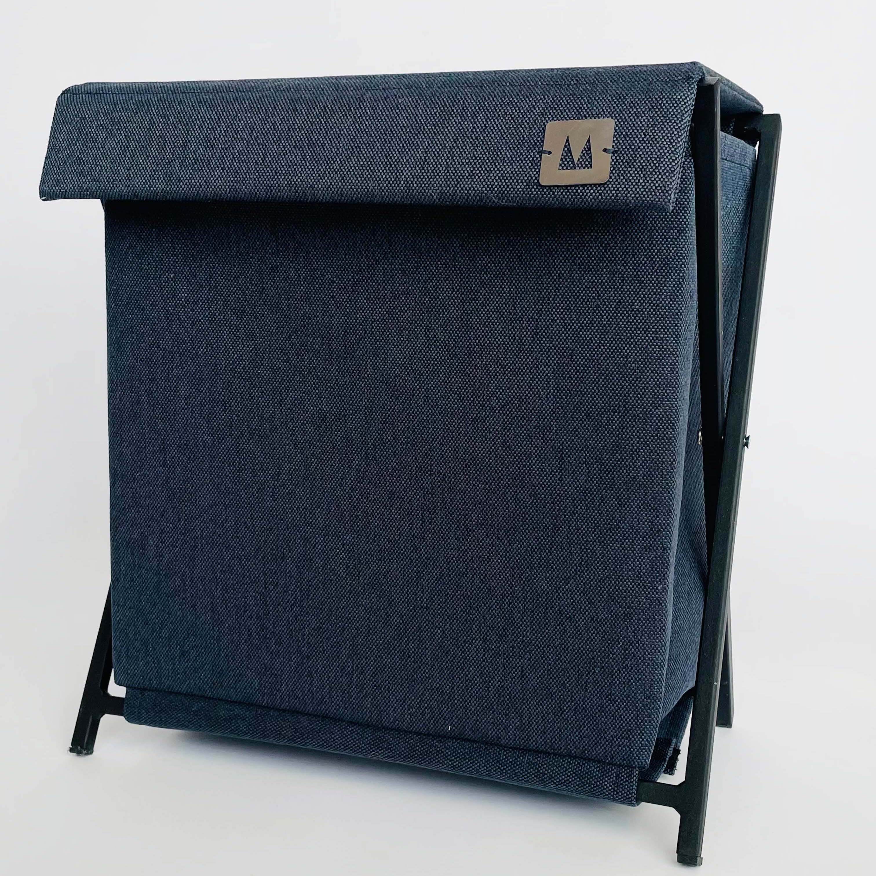 Газетница-корзинка для хранения Molinardi Creativo Темно-синяя на черном ГАЗ2-ЧЧ