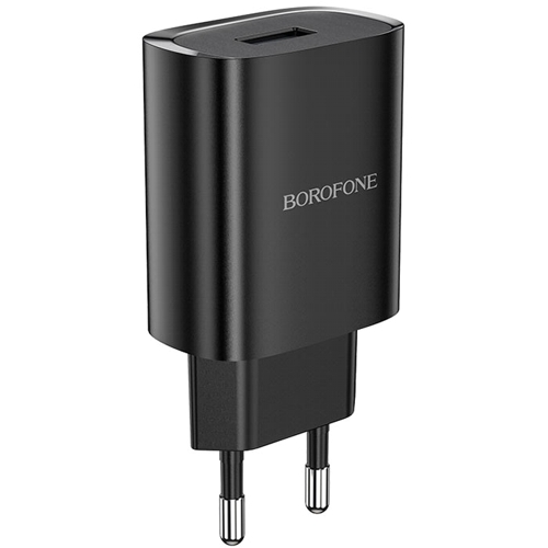 Сетевой адаптер питания Borofone BN1 Innovative 1 USB-порт, черный