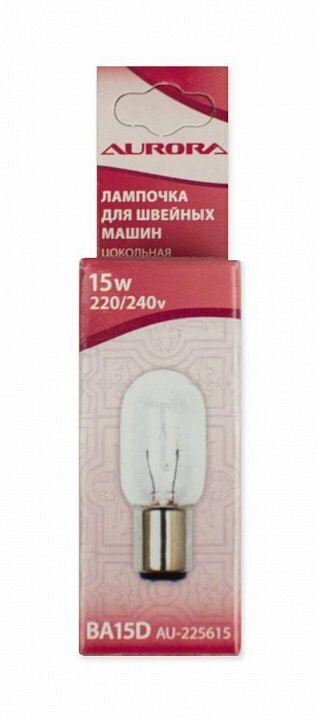 Лампочка для БШМ AURORA цокольная, 22х56 мм, 15W, 220/240V AU-225615