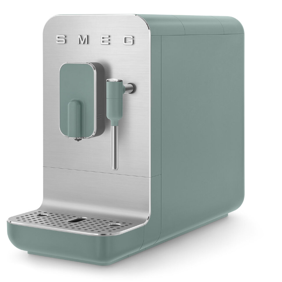 Автоматическая кофемашина SMEG BCC02EGMEU с капучинатором, изумрудно-зеленый (матовый)