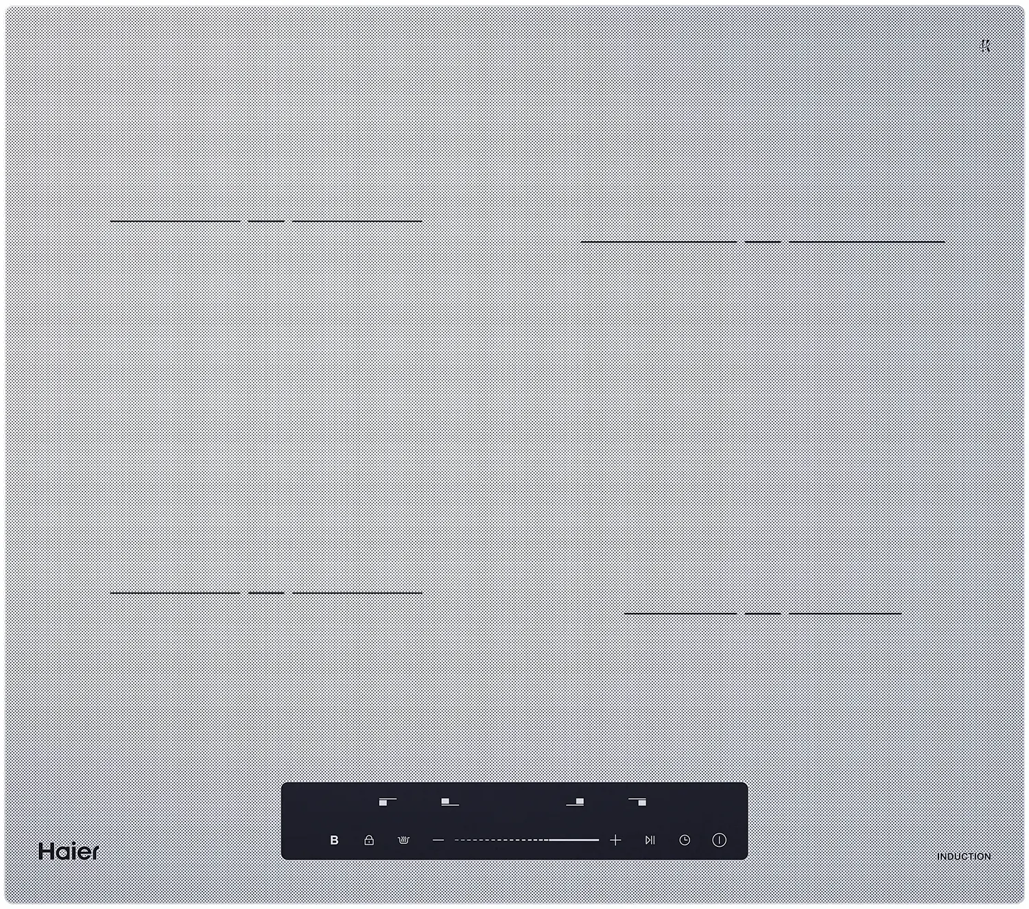 Встраиваемая варочная панель индукционная Haier HHY-Y64TVTPG серый