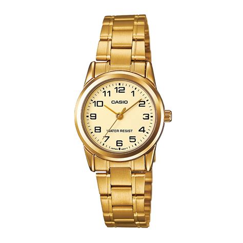 Наручные часы женские Casio LTP-V001G-9B золотистые