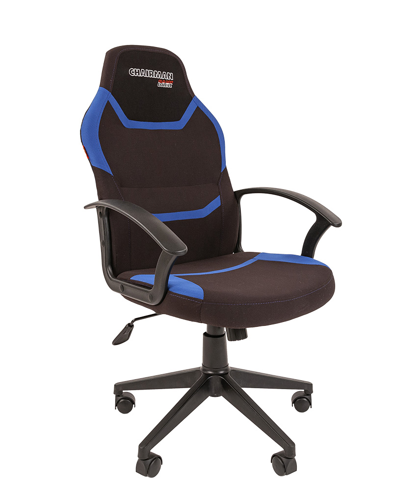 Игровое кресло Chairman game 9 черный; синий
