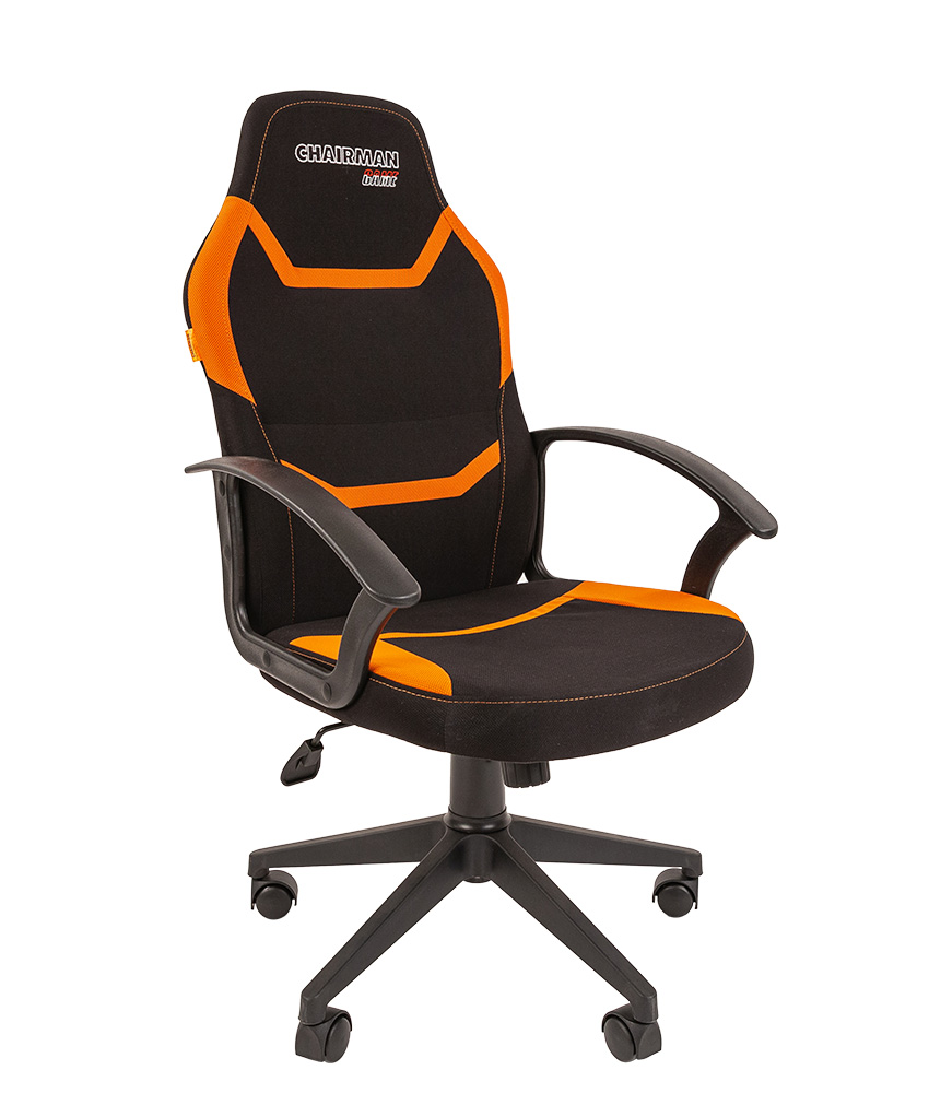 Игровое кресло Chairman game 9 черный; оранжевый
