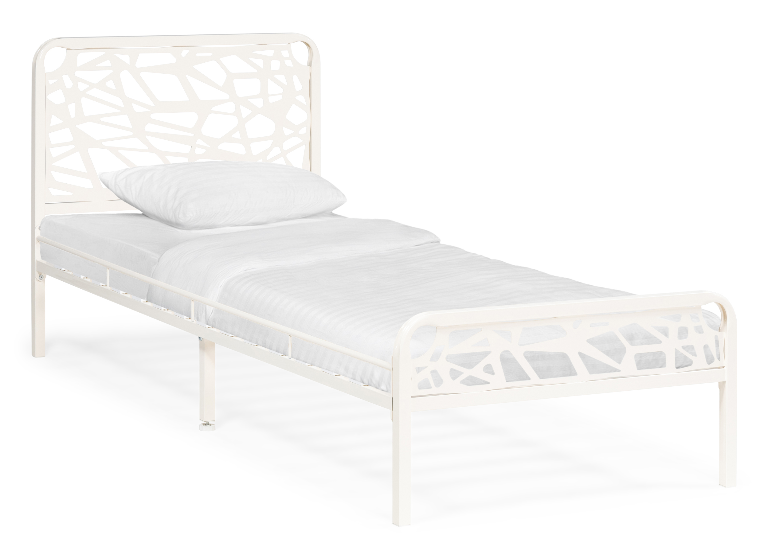 Односпальная кровать Woodville Кубо 90х200 белый