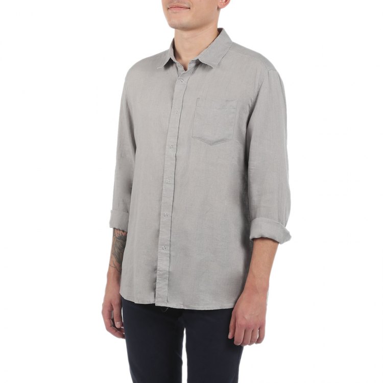 Рубашка мужская Maison David SHIRT серая S