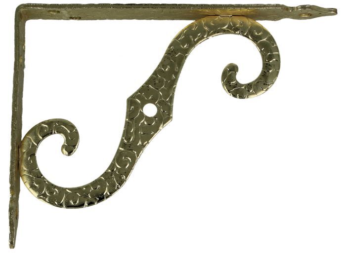 Кронштейн настенный декоративный Amig, покрытие латунь с лаком, 2-100х90 LB