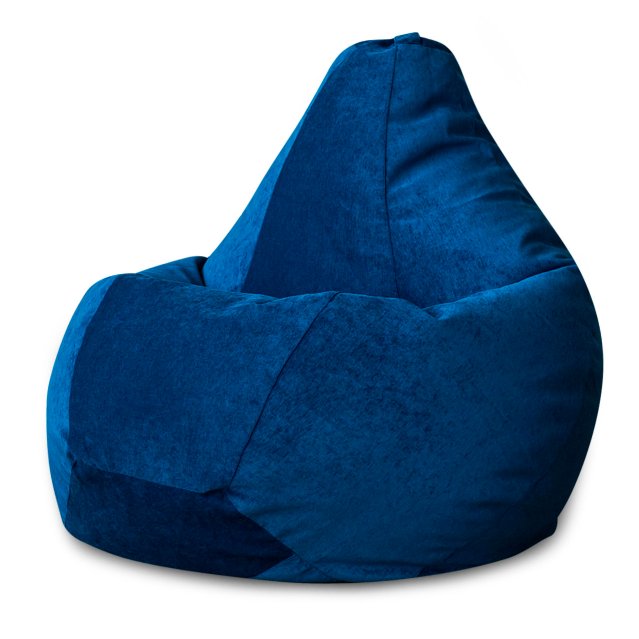 Кресло-мешок DreamBag Груша 3XL (4 категория, Микровельвет) Синий