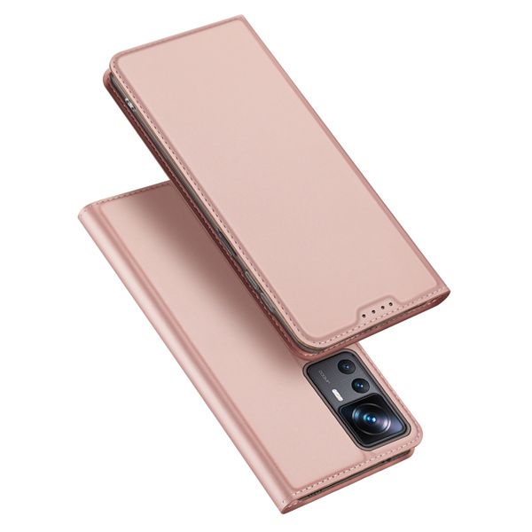 Чехол книжка Dux Ducis для Xiaomi 12T/12T Pro, Skin Series розовое золото