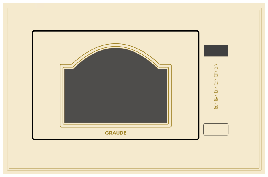 Встраиваемая микроволновая печь Graude MWGK 38.1 EL бежевый