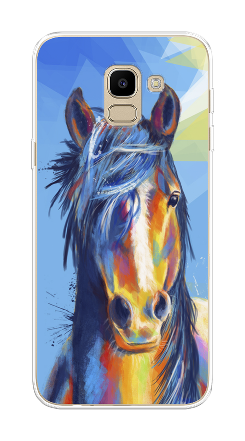 Чехол на Samsung Galaxy J6 2018  "Лошадь арт 3"