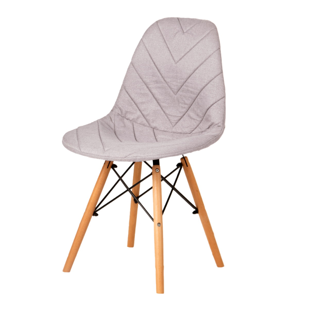 Чехол на стул LuxAlto 11531 для Eames, Aspen, Giardino, рогожка Жемчужный, 2 шт.