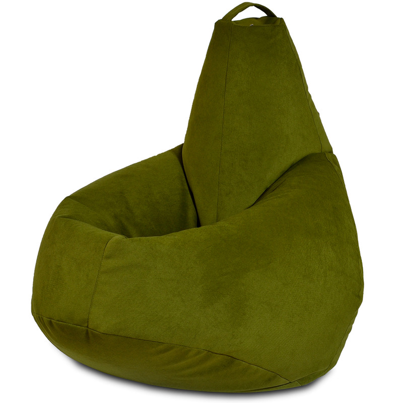 Кресло-мешок Puffmebel груша XXL оливковый