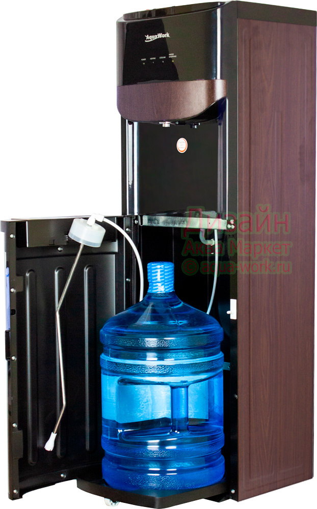 Кулер для воды электронный  Aqua Work, напольный, венге