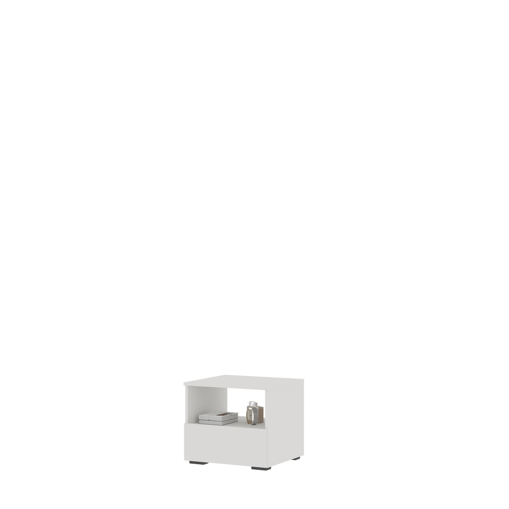 Тумба прикроватная Хелен ТБ 01 ЛДСП, Белый шагрень, Белый шагрень