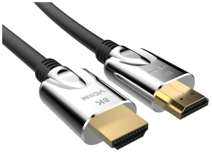 Кабель VCOM CG862-2M HDMI - HDMI 2м Silver/Black