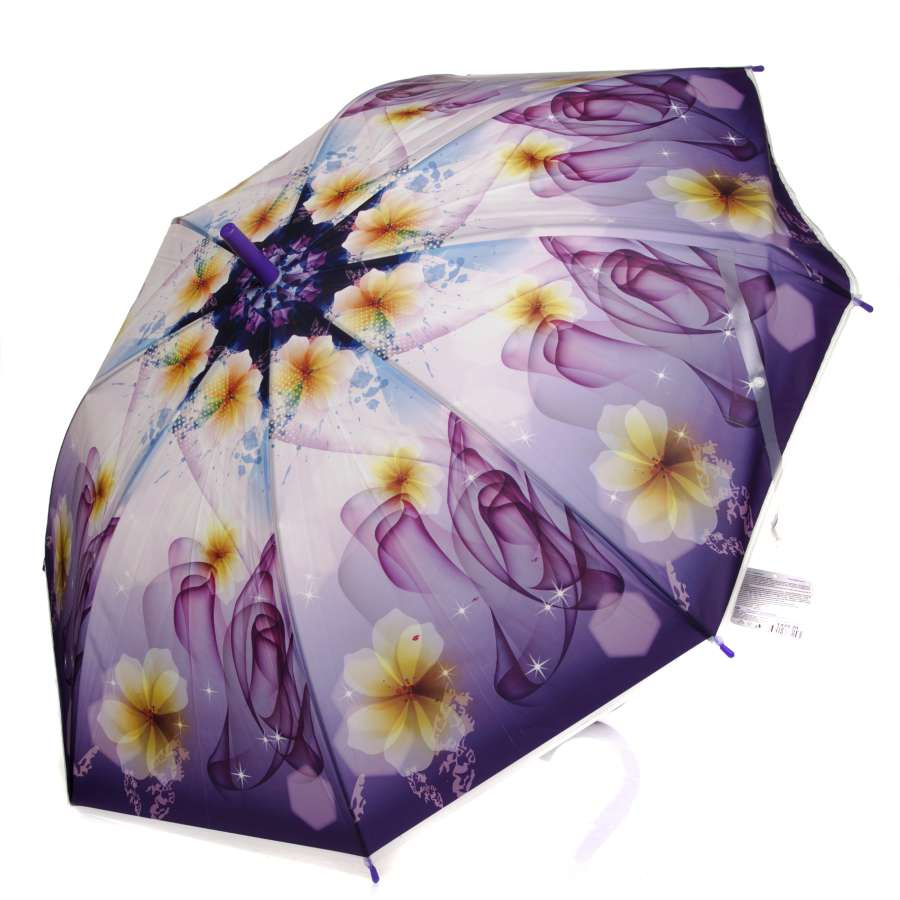 Зонт-трость женский полуавтоматический Мультидом FX24-20 разноцветный
