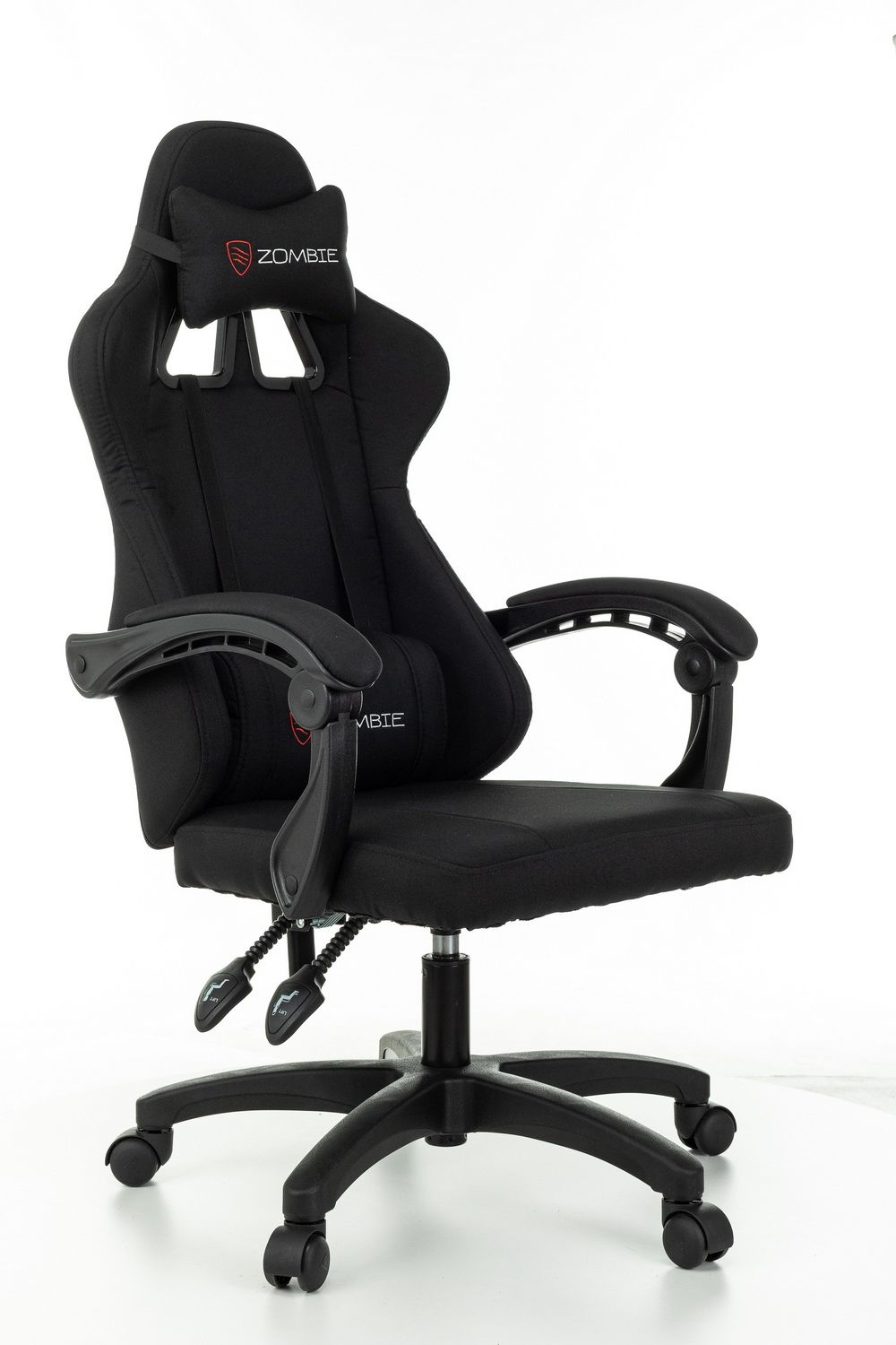 Кресло игровое Zombie Rudger, ткань, черный