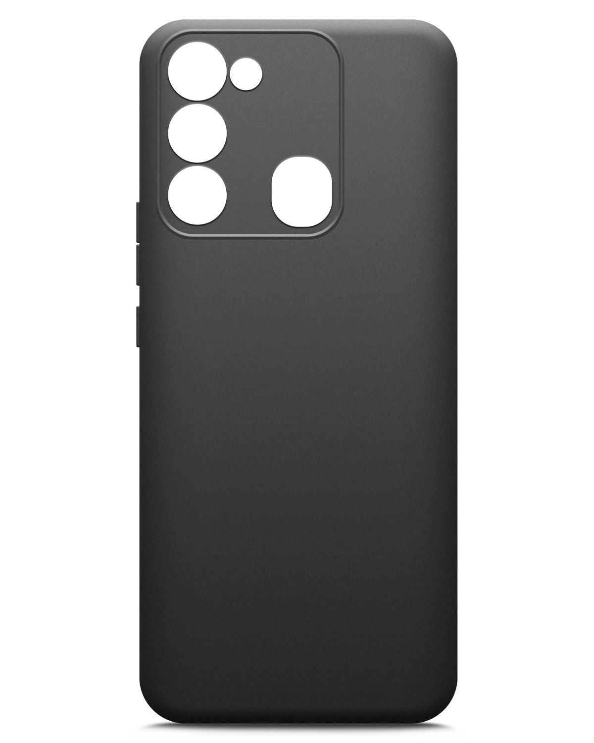 Чехол Brozo на Tecno Spark Go 2022, силиконовый черный(матовый)