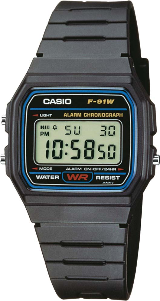 Наручные часы мужские Casio F-91W-1YEG черные