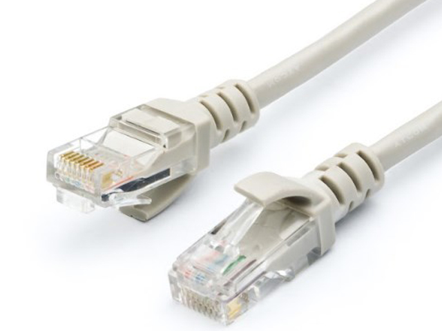 Сетевой кабель ATcom RJ45 cat.5e UTP 10m Grey АТ9167