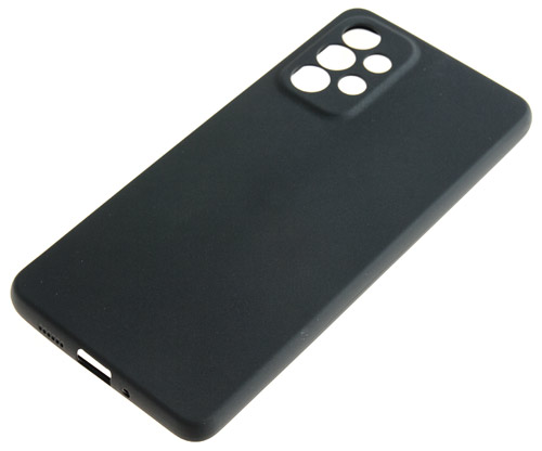 Силиконовый чехол TPU Case матовый для Samsung A73 черный