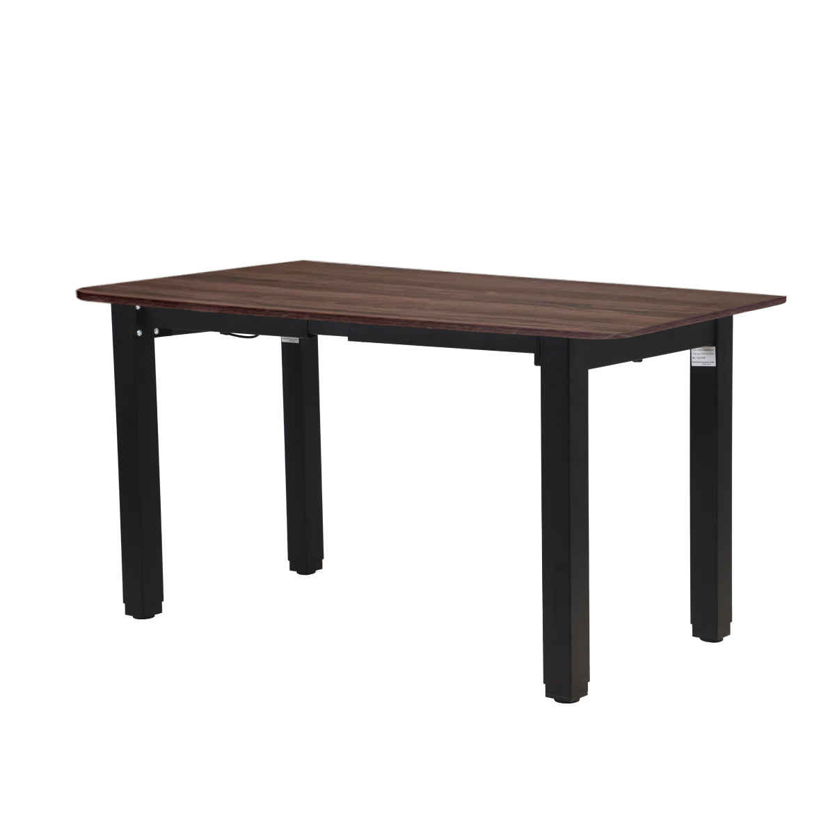 Эргономичный подъемный стол LuxAlto 34318, 160x70 см, Дуб темный/черное подстолье 4S2