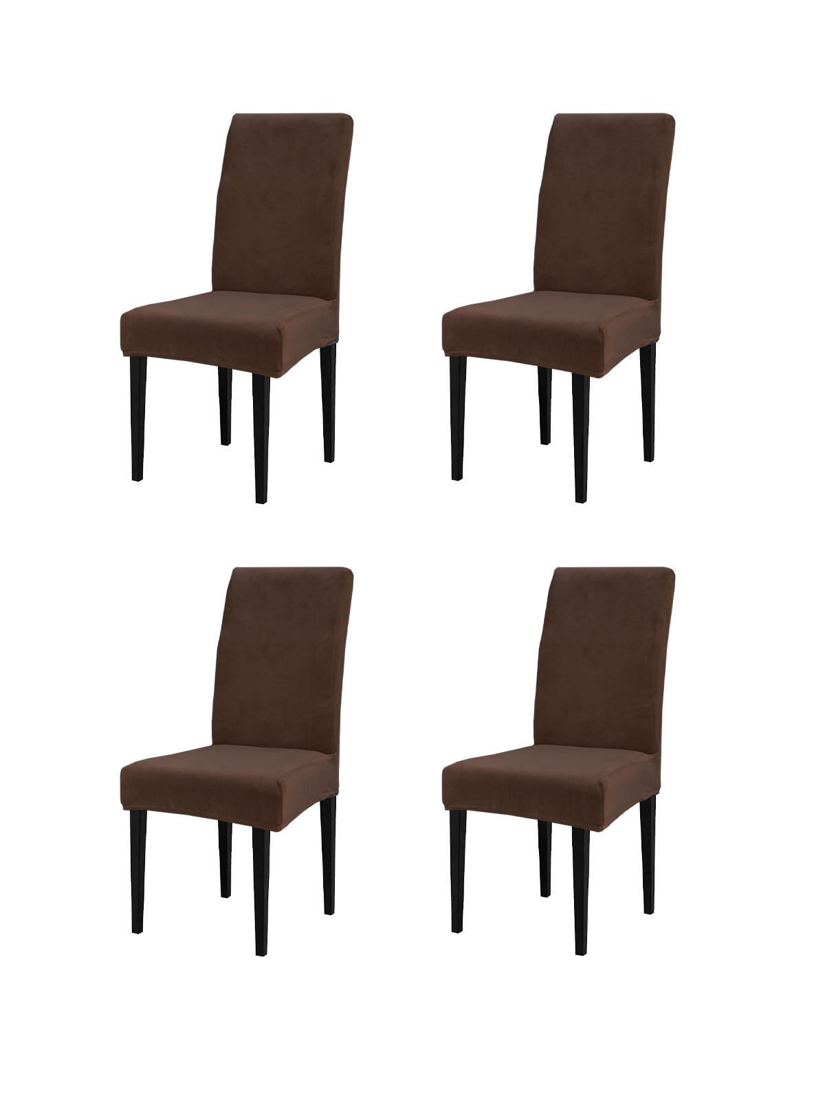 Комплект чехлов на стул со спинкой LuxAlto Вельвет 4шт 10693