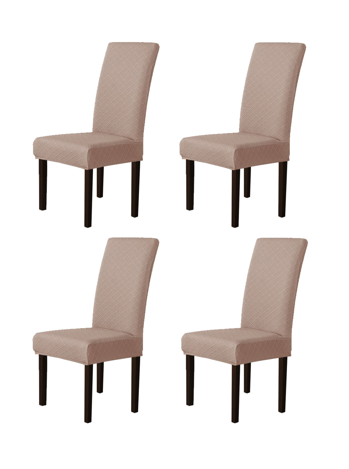 Комплект чехлов на стул со спинкой LuxAlto Fukra Rhombus 4шт 10609