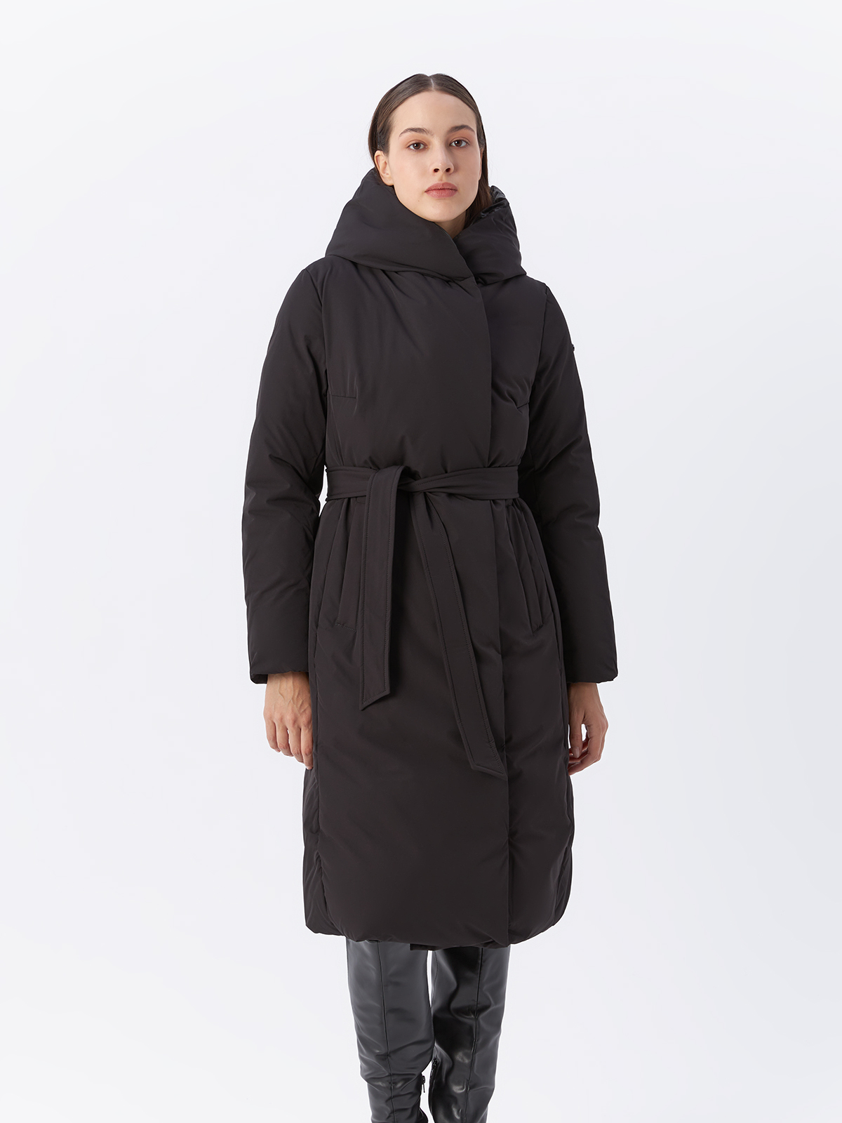 Пальто женское VEF-192MW 46 размер, чёрное
