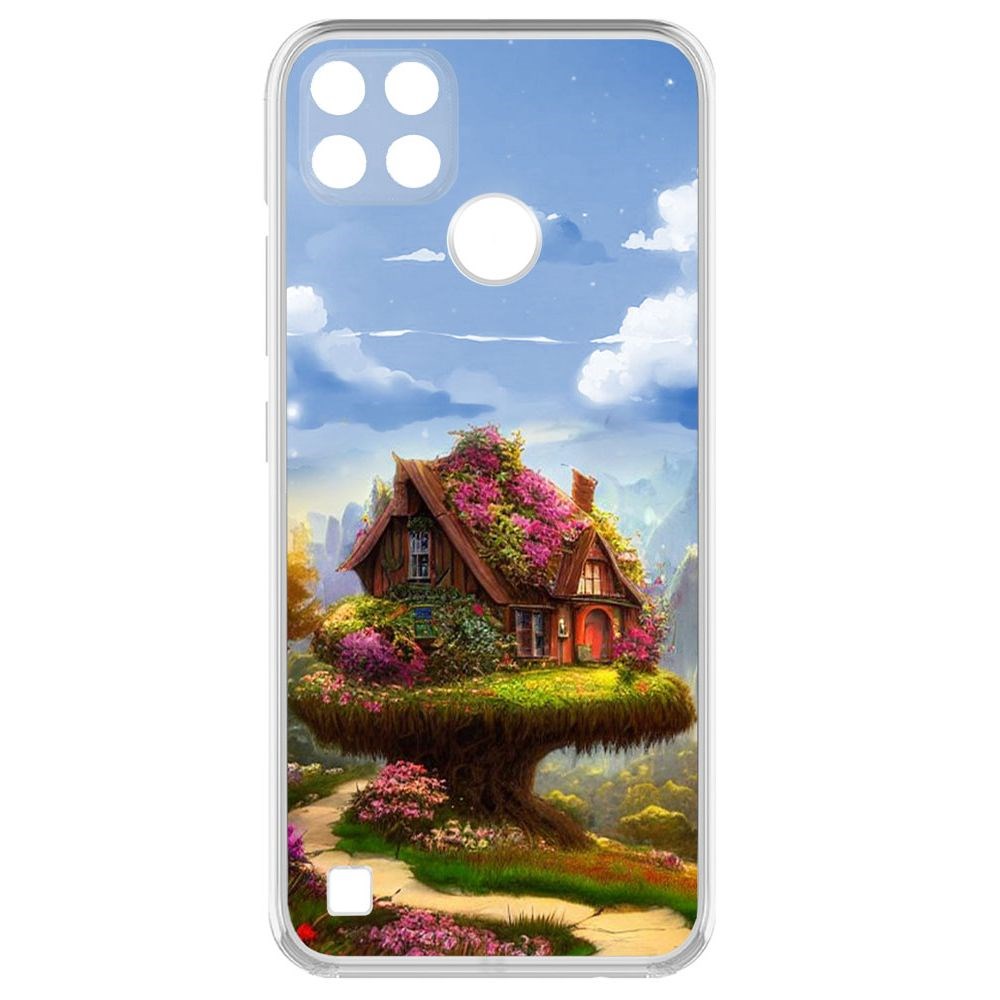 Чехол-накладка Krutoff Clear Case Дом на дереве для Realme C25Y