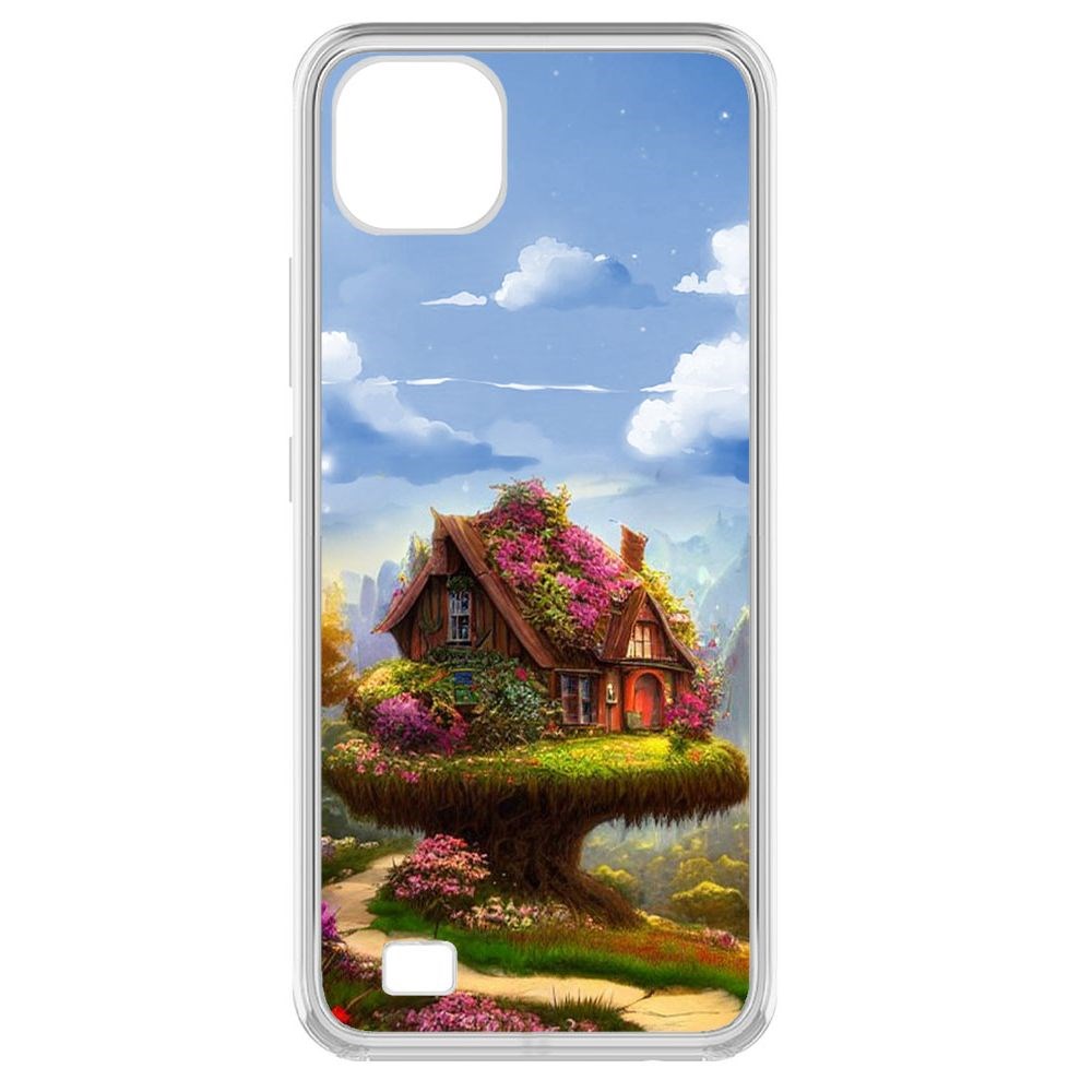 Чехол-накладка Krutoff Clear Case Дом на дереве для Realme C20