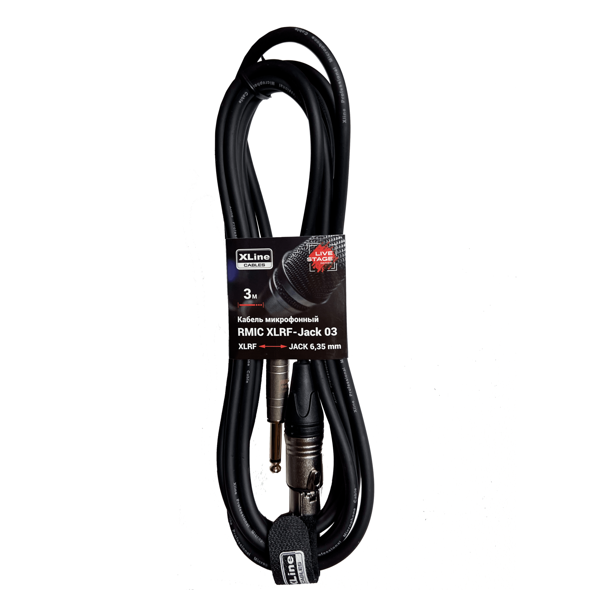 Кабель аудио 1xJack - 1xXLR Xline Cables RMIC XLRF-JACK 03 3m